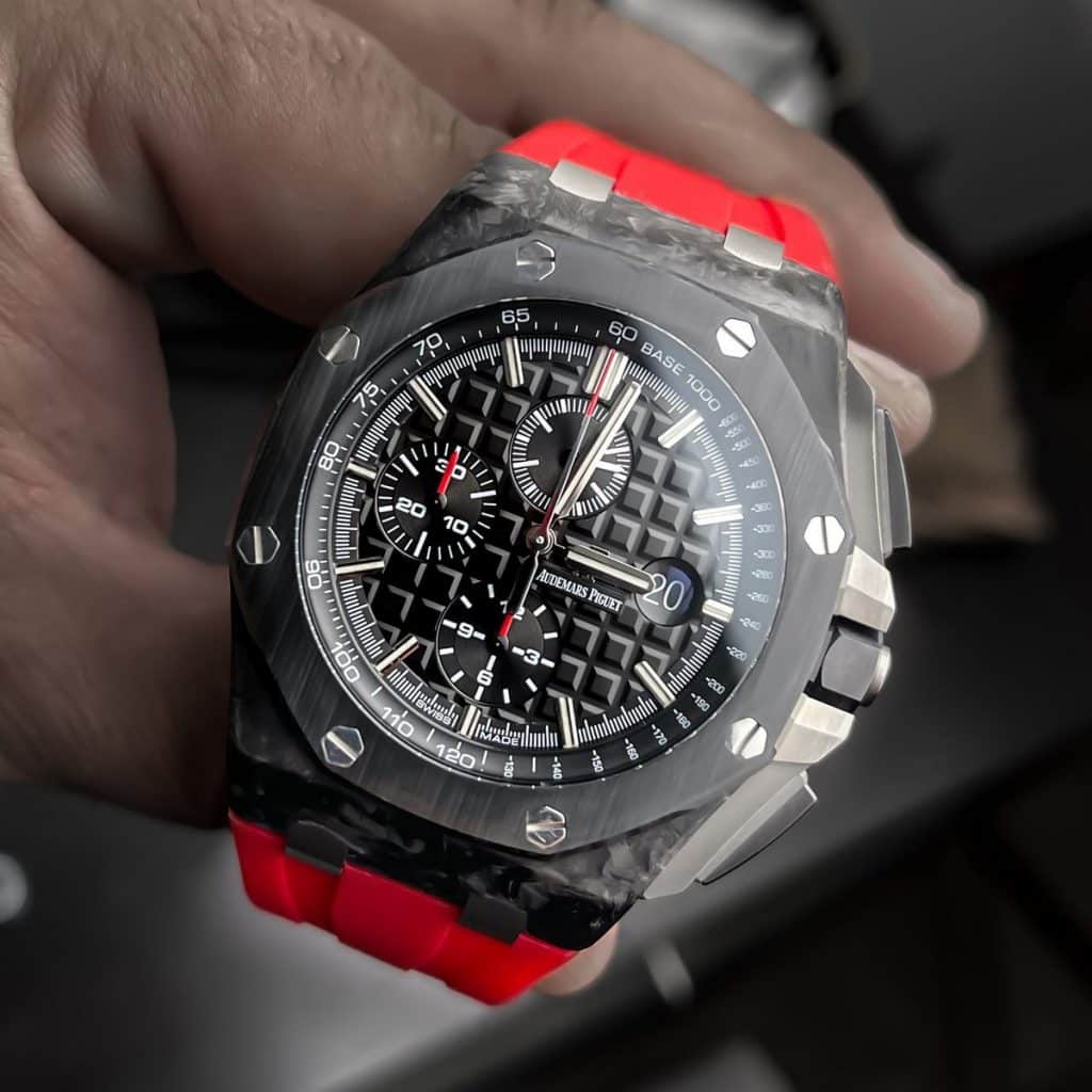 AUDEMARS PIGUET ROYAL OAK OFFSHORE 44MM STRAP – RED RUBBER – Watch ...